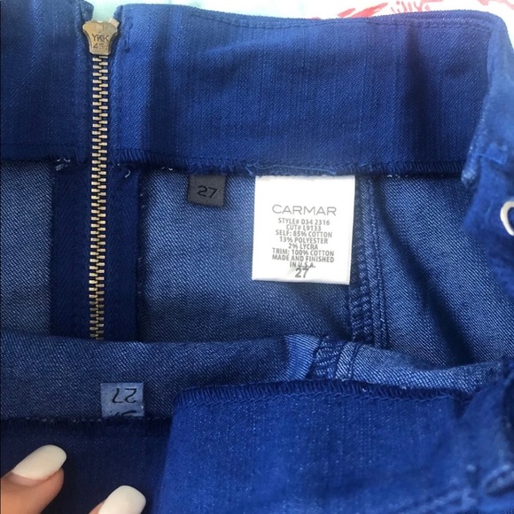 Carmar | Skirts | Lf Carmar Blue Mini Skirt | Poshmark